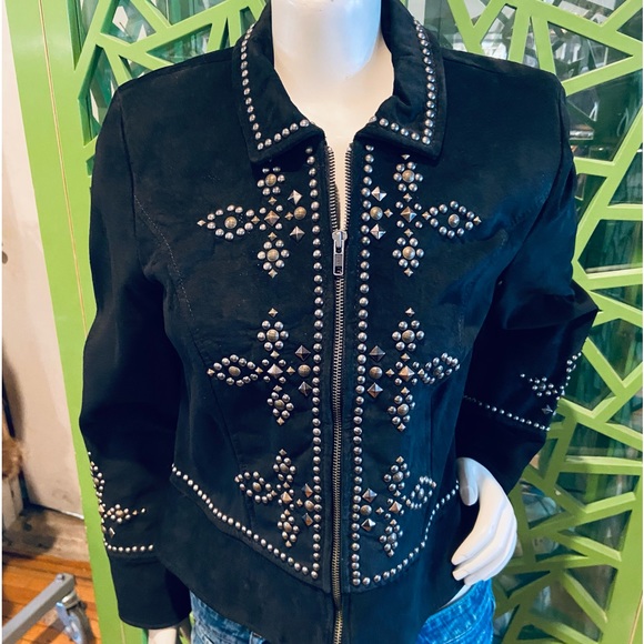 Double D Ranch | Jackets & Coats | Double D Ranch Wear Black Suede ...